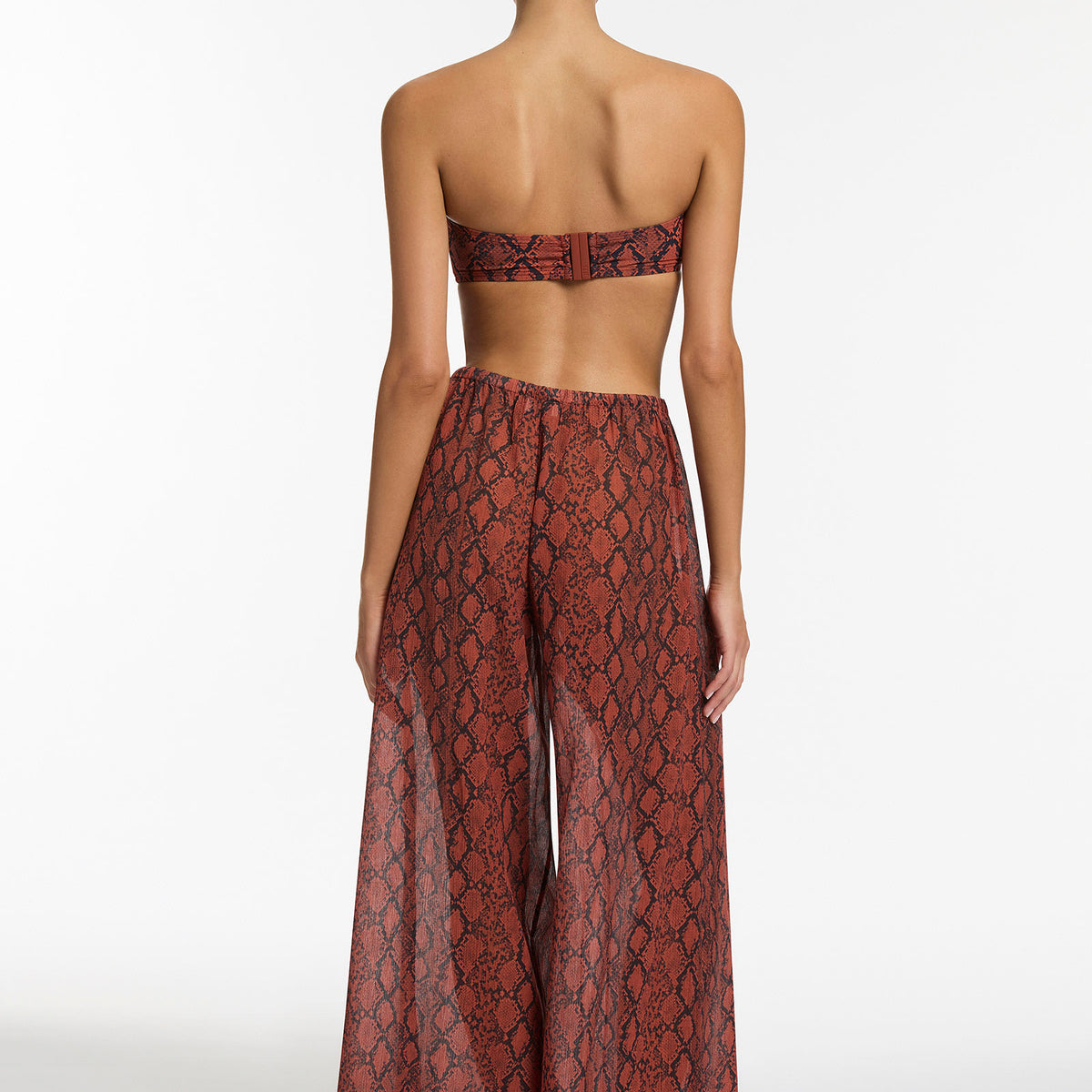 Python Crinkle Wide Leg Pant - Spice – JETS US