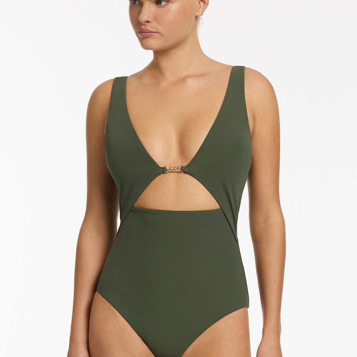 Lien Plunge One Piece - Olive – JETS US