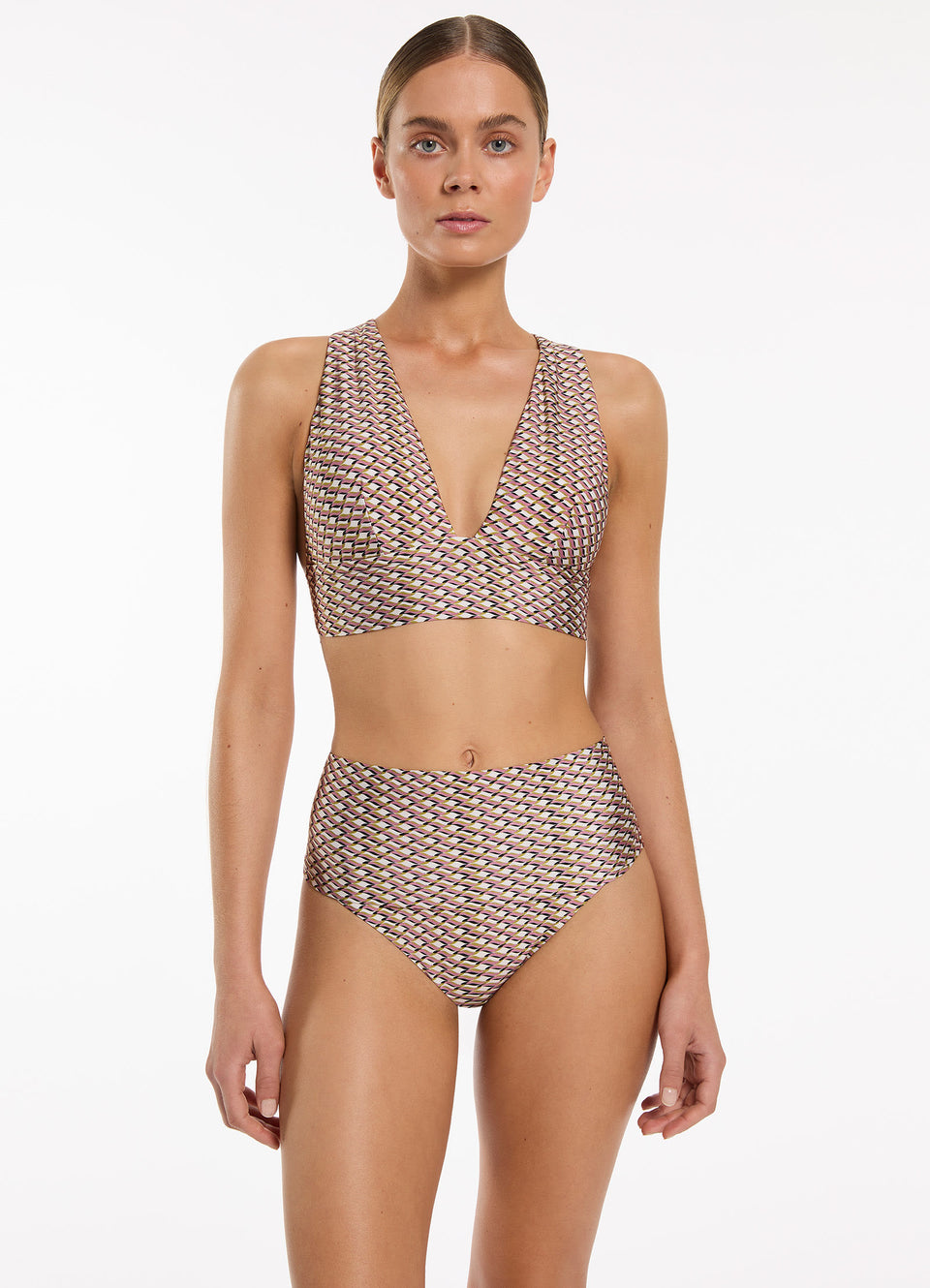 Infinity Soft Tie Back Triangle Bikini Top - Kelp – JETS US