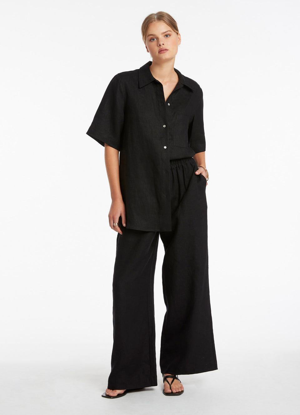 Jetset Wide Leg Pants - Black – JETS US