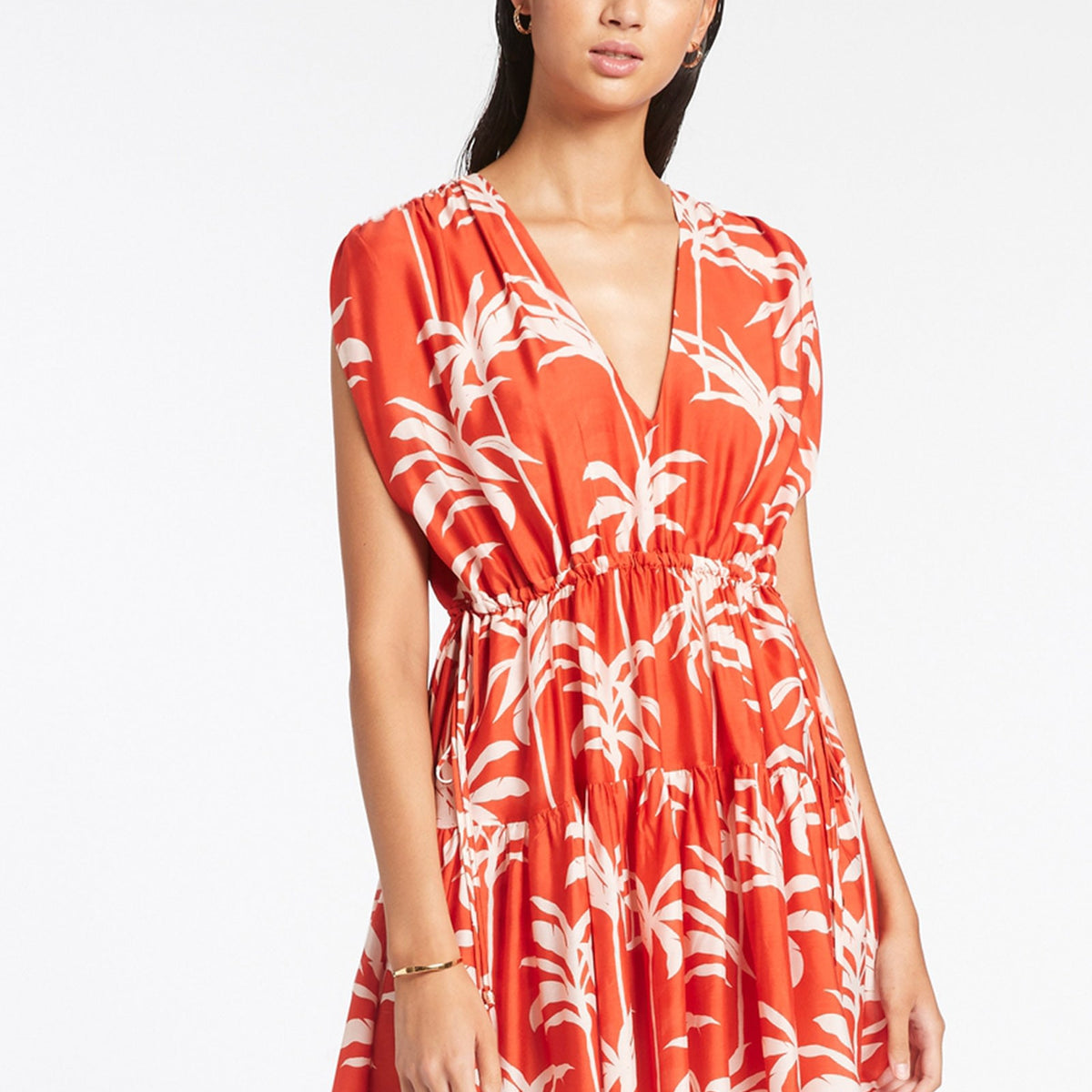 Palme Tiered Cover Up - Cherry – JETS US