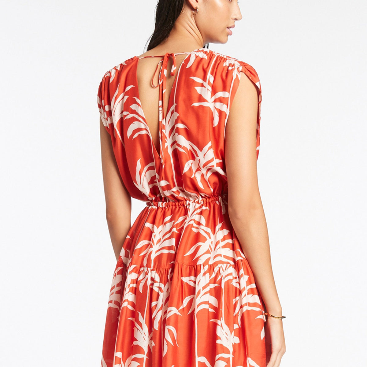 Palme Tiered Cover Up - Cherry – JETS US