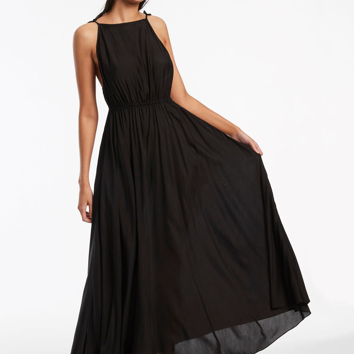 Jetset Backless Maxi Dress - Black – JETS US