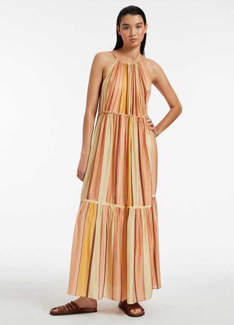 Fira Stripe Maxi Dress - Marigold – JETS US