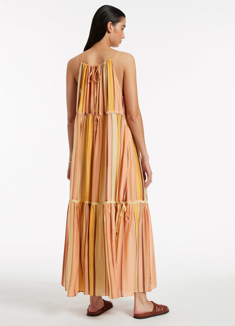Fira Stripe Maxi Dress - Marigold – JETS US